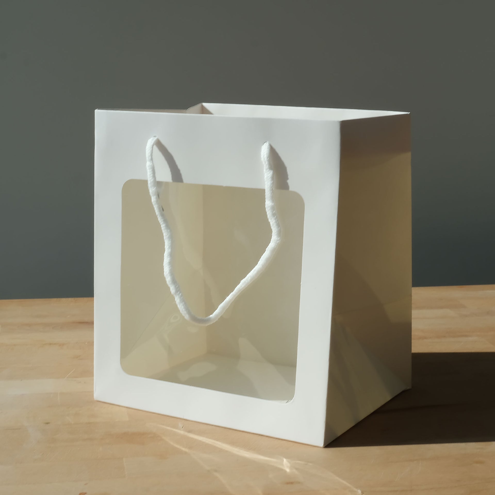 PVC Window Shopping Bag | Camilia Supply | Modern Home & Floral Supply